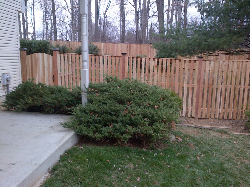 6′ capped picket cape may bronze post caps | Frederick Fence Company