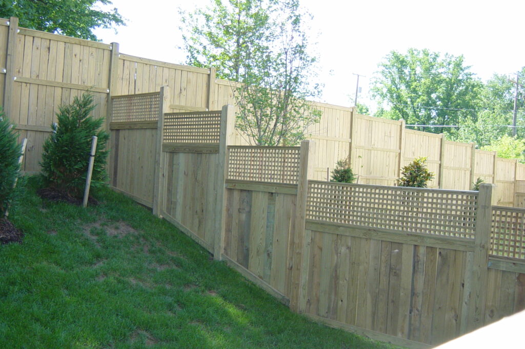 Building a Fence on a Slope: Stepped Fence vs Racked